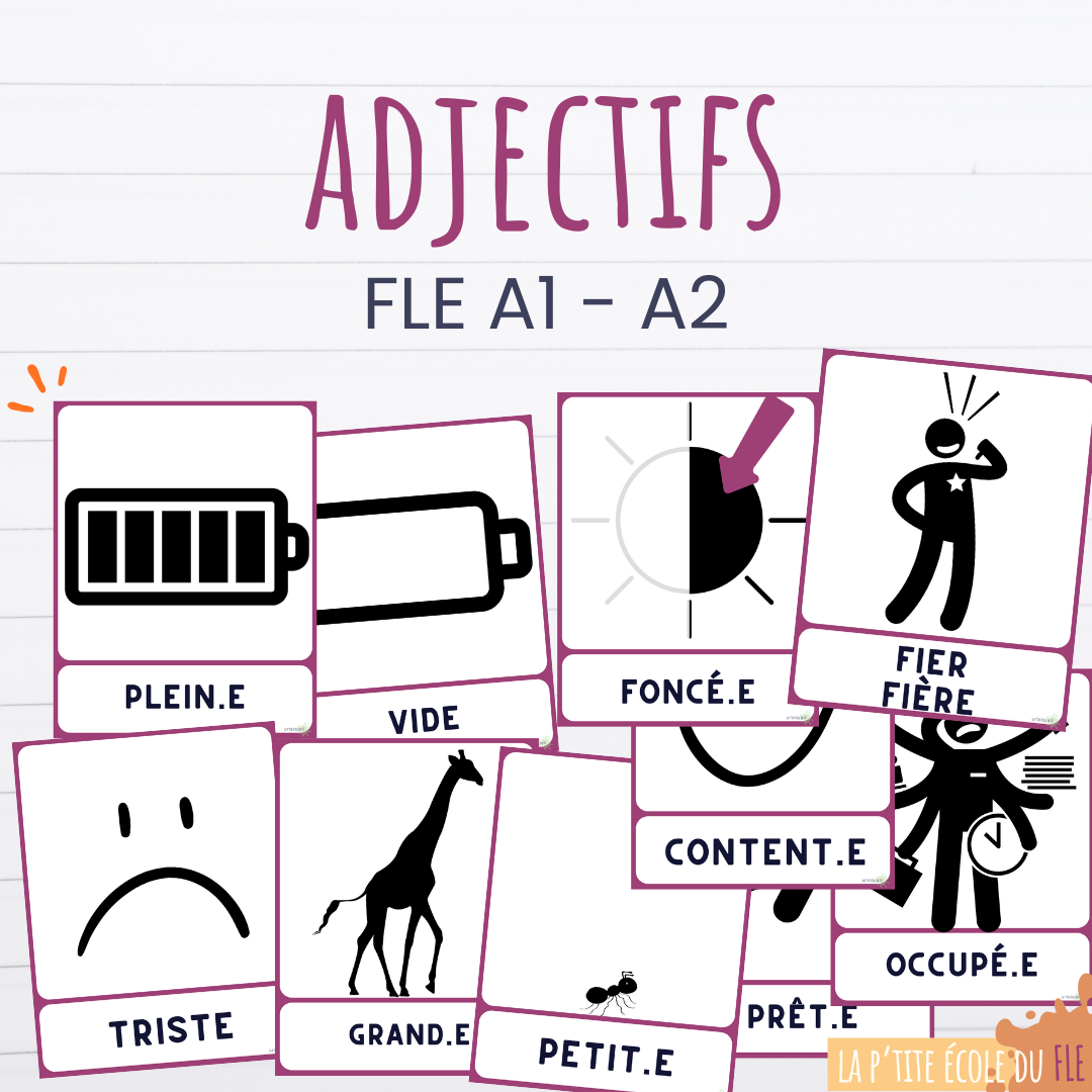Les adjectifs - FLE A1-A2